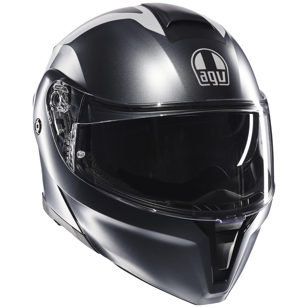 AGV Street Modular Resia - Grey / Silver / Red – Mega Motorcycles